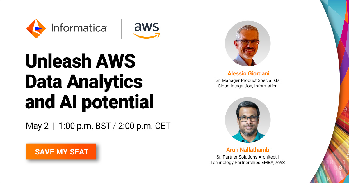 Unleash AWS Data Analytics and AI potential with Informatica - Virtual