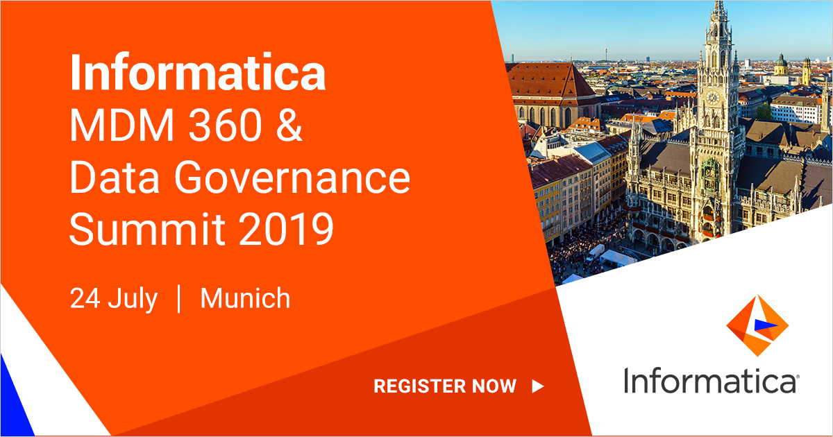 Informatica MDM 360 & Data Governance Summit | REGISTER